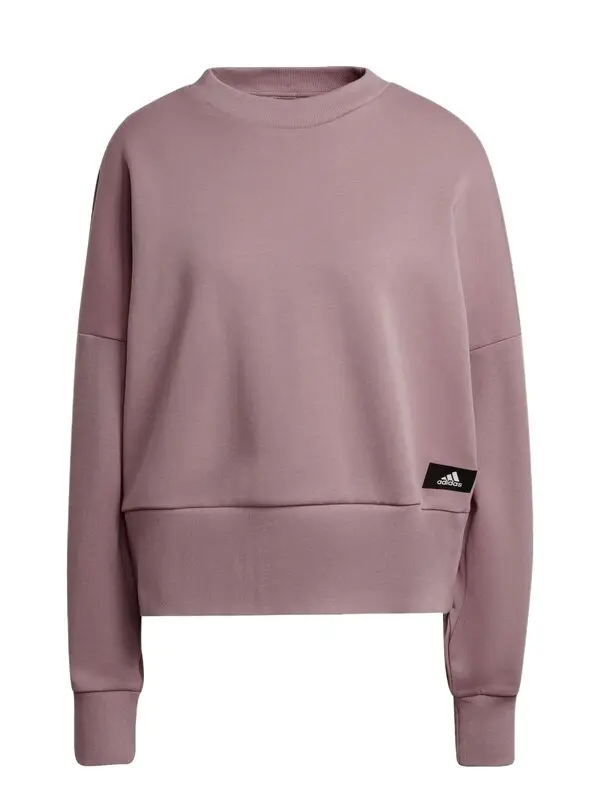 Adidas W Fi 3s Crew Stripe Sports Pullover - Tan