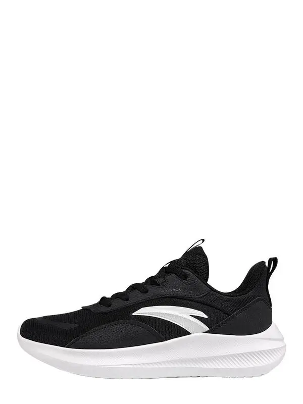 ANTA Running Series Knit Sneakers - Black/white