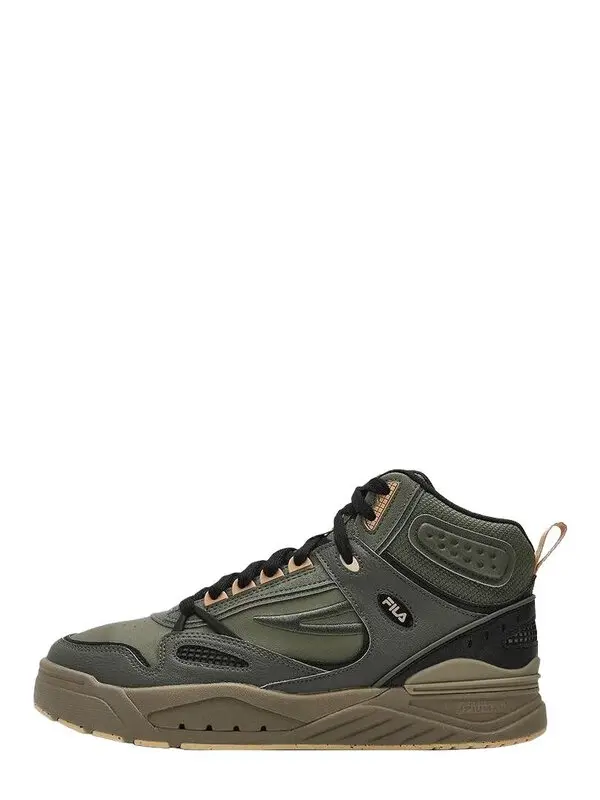 FILA Mid Top Skate Shoes - Green/black