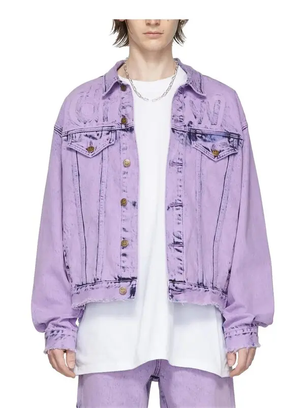 Drew House Exclusive Denim Trucker Jacket - Purple