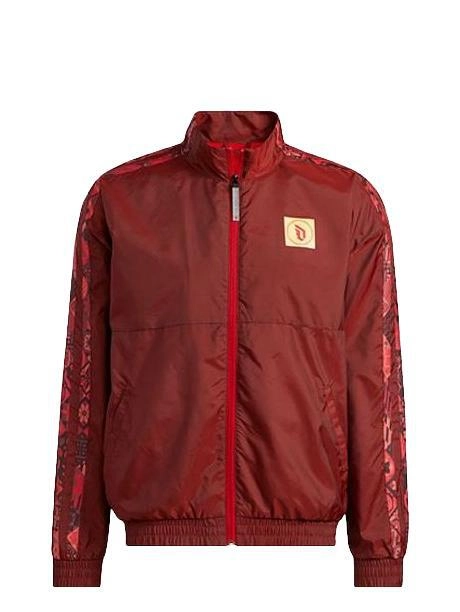 Adidas Cny Logo Basketball Track Jacket - Red