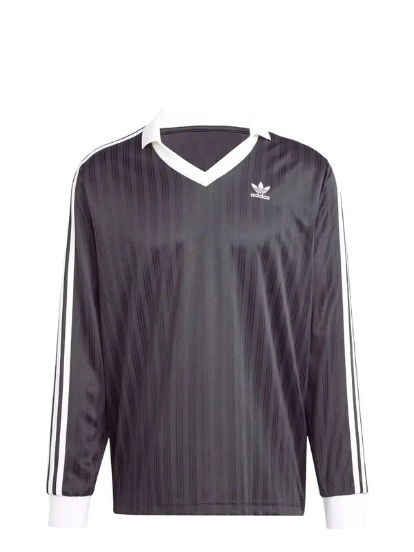 Adidas Adicolor Pique Long Sleeve Shirt - Black