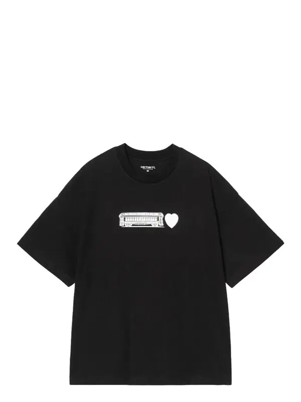 Carhartt Work In Progress Deconstructed Label Short Sleeve T-shirt - Black