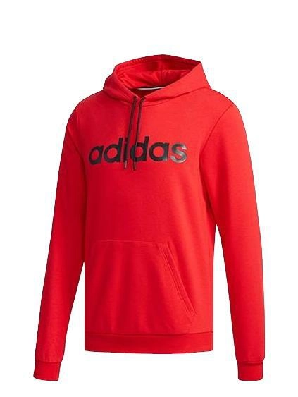 Adidas Neo Logo Pullover Hoodie - Red