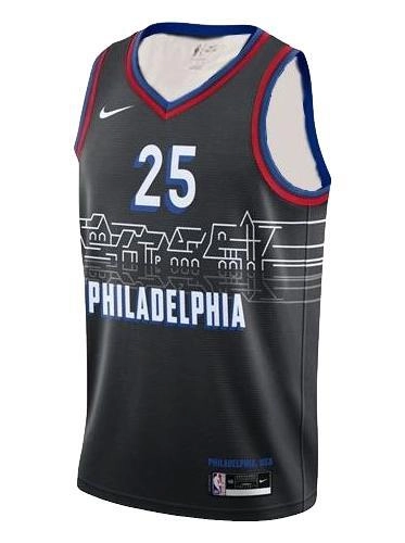 Nike Ben Simmons Philadelphia 76ers Basketball Jersey - Black