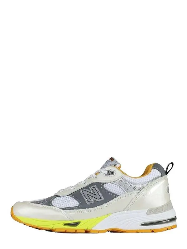 NEW BALANCE Aries X 991 Made In England - White/silvergray/orange