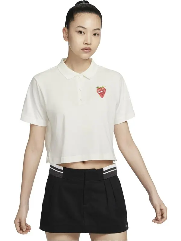 Nike Graphic Polo Shirt - White/red