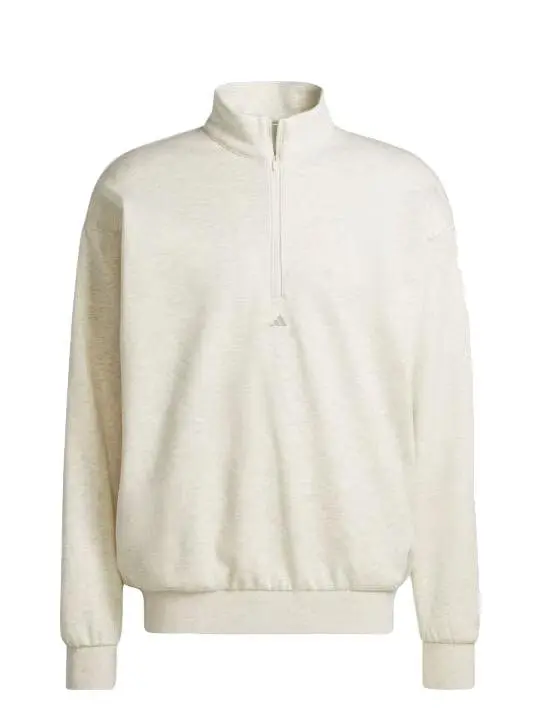 Adidas Basketball Half-zip Sweatshirt - White