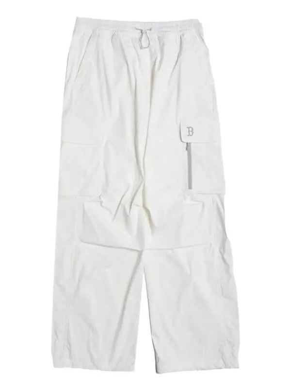 MLB Boston Red Sox Wide Leg Cargo Pants - White