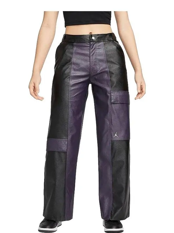 JORDAN Air Splicing Colorblock Buckle Straight Casual Pants - Default Color
