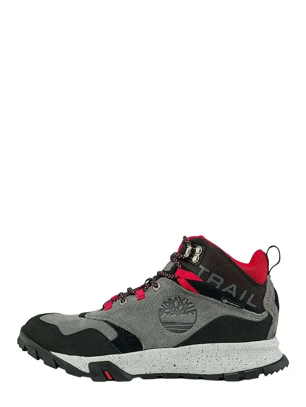 Timberland Garrison Trail High Top Sneakers - Dark Gray/black/red