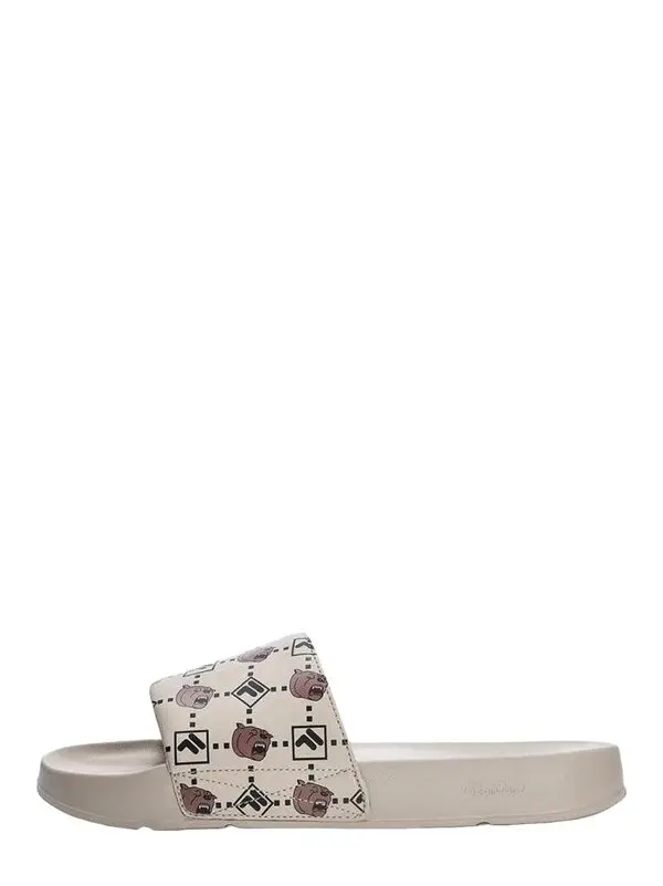 FILA Drifter Slide Sandals - Beige/black