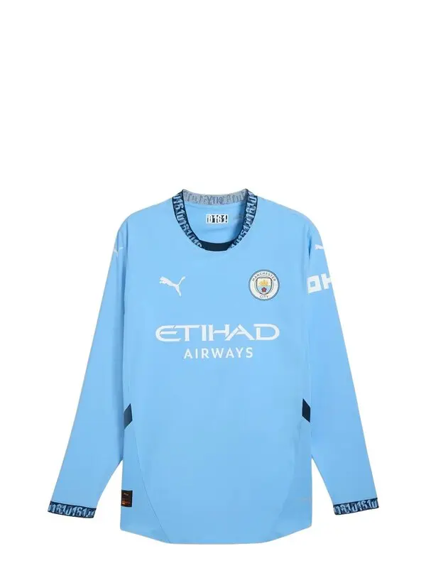PUMA Manchester City 2024/25 Authentic Home Long Sleeve Jersey - Blue/white