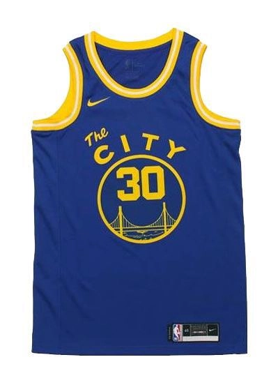 Nike Nba Golden State Warriors Classic Edition 2020 Jersey - Blue