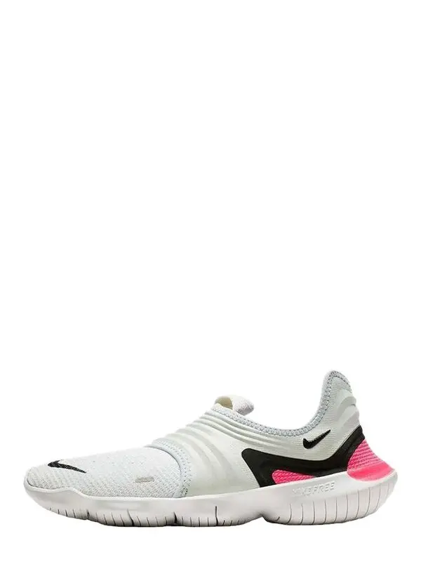 Nike Free Rn Flyknit 3.0 Sneakers - White/pink