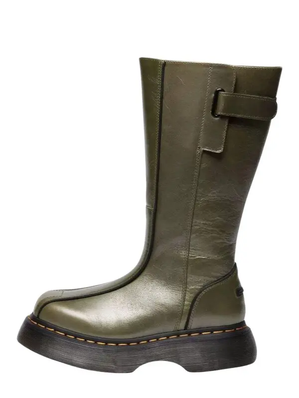 Dr. Martens Buzz Hi Tall Eclipse Boots - Olive Green