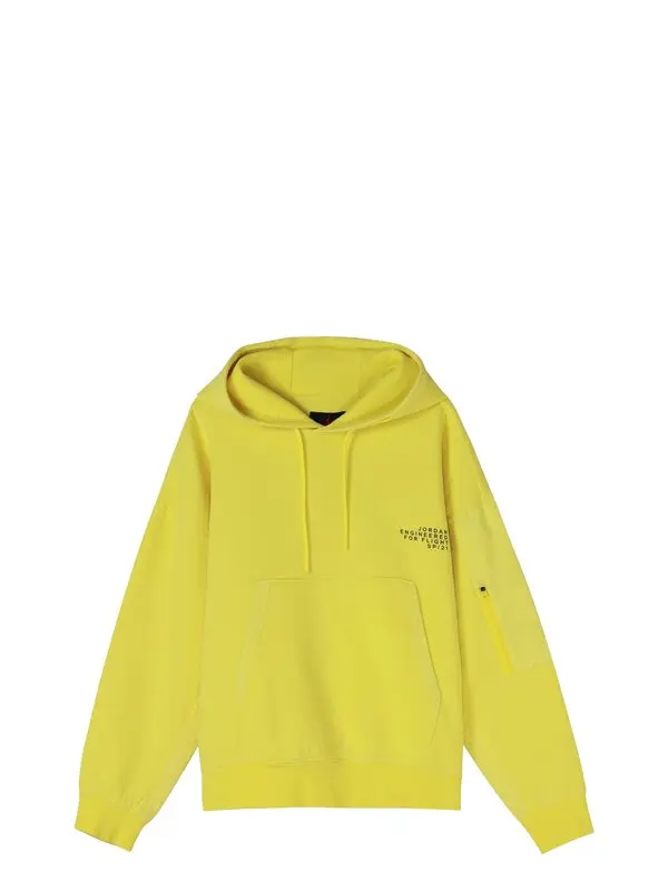 JORDAN 23 Engineered Hooded Printed Sweater - Yellow