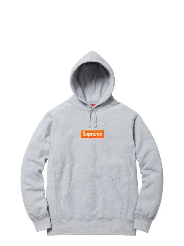 Supreme Box Logo Hooded Sweatshirt - Grey