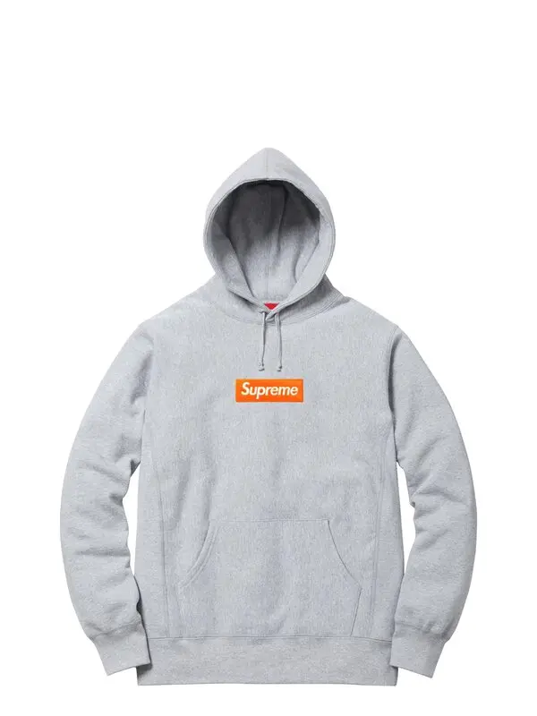 Supreme Box Logo Hooded Sweatshirt - Grey