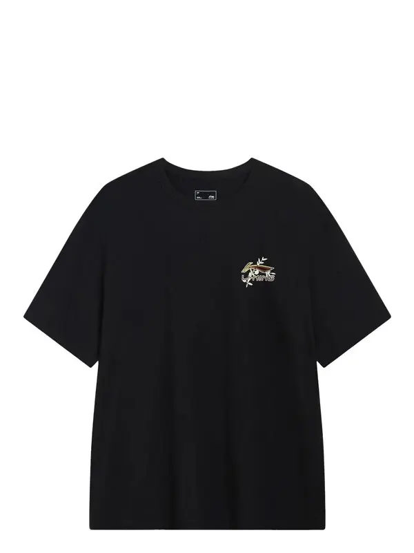 LI-NING Classic Logo T-shirt 'black - Black/multi-color