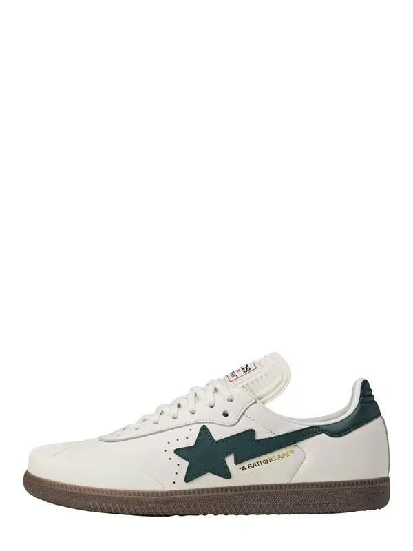 Adidas X A Bathing Ape Samba "white Forest" Sneakers - White/forest