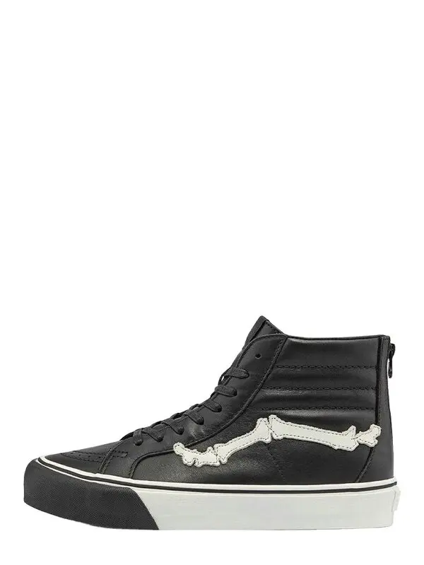 VANS Blends X Sk8-hi Reissue Zip Lx 'bones' High Top Sneakers - Black