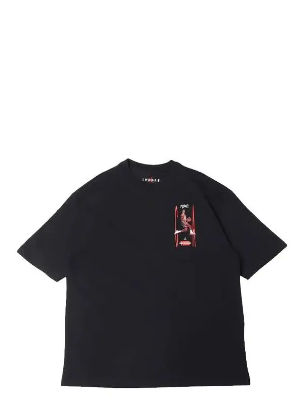 JORDAN Flight Heritage '85 Pattern Printing Short Sleeve Black - Multi-color