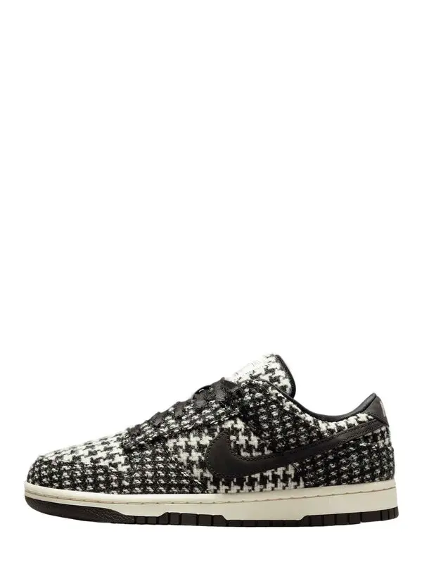 Nike X Harris Tweed Dunk Low Sneakers - White/black