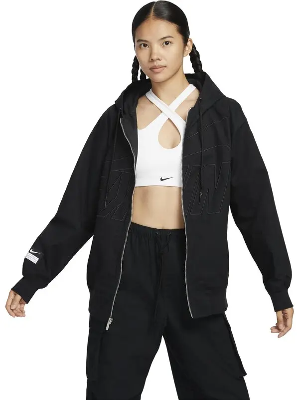 Nike Bis Swoosh Zip-up Jacket - Black