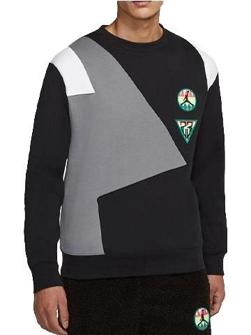 JORDAN Air Contrast Warm Basketball Sweater - Black