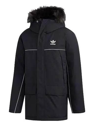 Adidas Originals Hooded Long Sleeve Down Jacket - Default Color