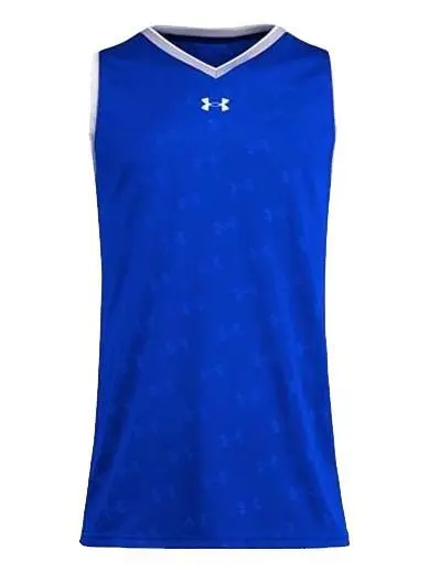 Under Armour Logo Basketball Jersey - Blue/white