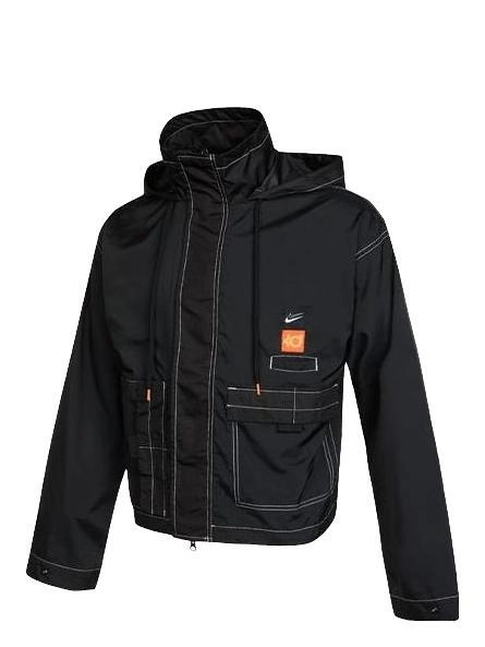 Nike Kd Swoosh Embroidered Woven Basketball Jacket Asia Edition - Black