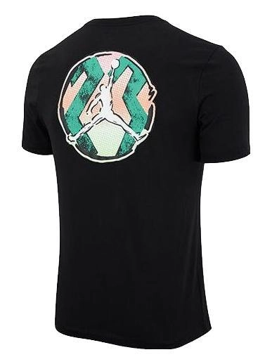 JORDAN Sport Dna Crew Neck Printed Short Sleeve - Black