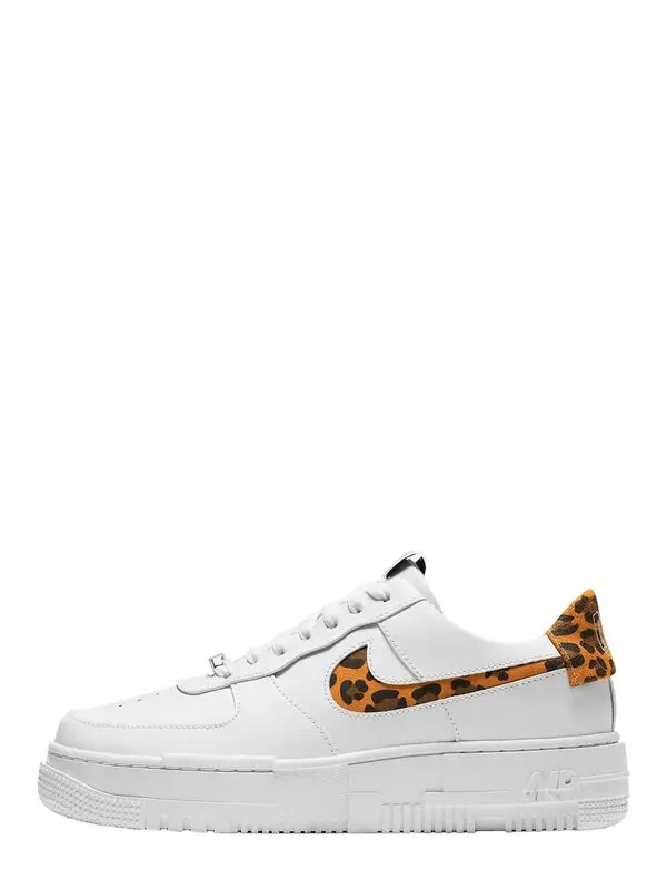 Nike Force 1 Pixel Se Leopard Print Sneakers - White