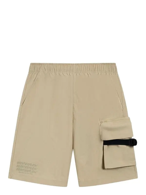LI-NING Counterflow Embroidery Logo Cargo Shorts - Khaki