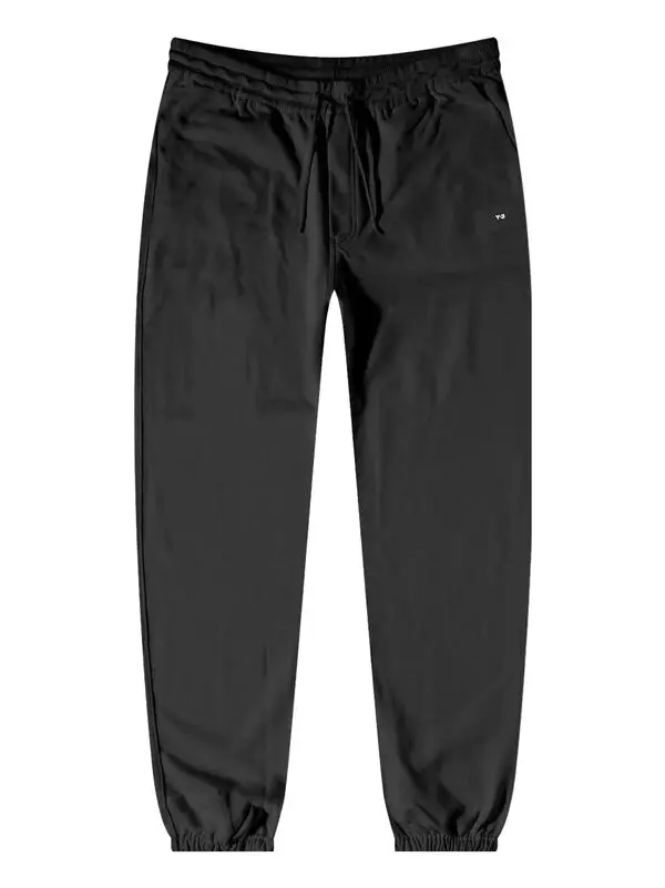 Adidas Y-3 Organic Cotton Terry Cuff Straight Pants - Black