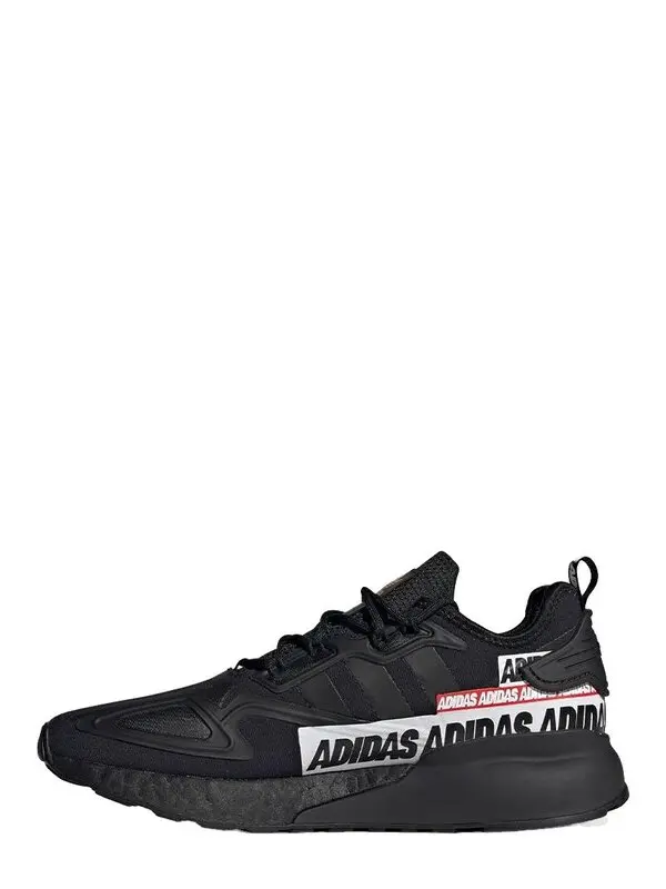 Adidas Zx 2k Boost "bold Logo Graphic - Black/white/red