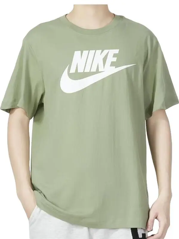 Nike Logo Pattern T-shirt - Green/multi-color