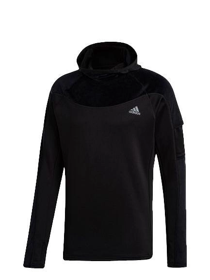 Adidas Warm Hooded Sports Top - Black