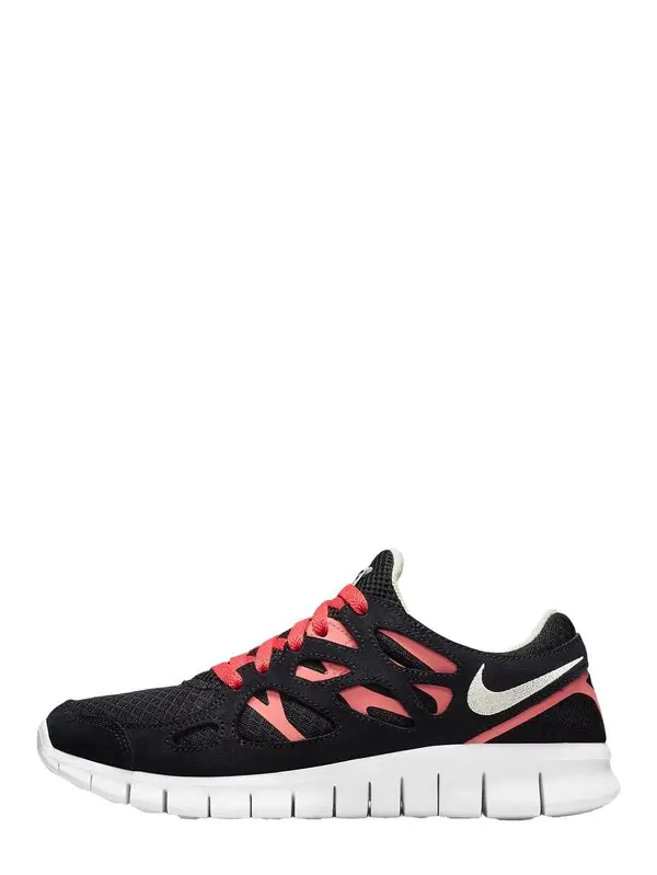 Nike Free Run 2 Athletic Sneakers - Black/red