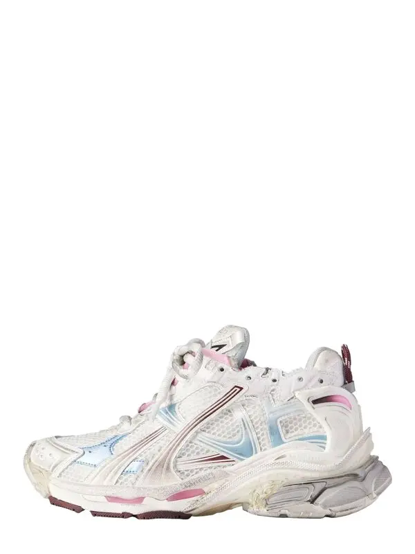 Balenciaga Runner Sneakers - White/brown/blue