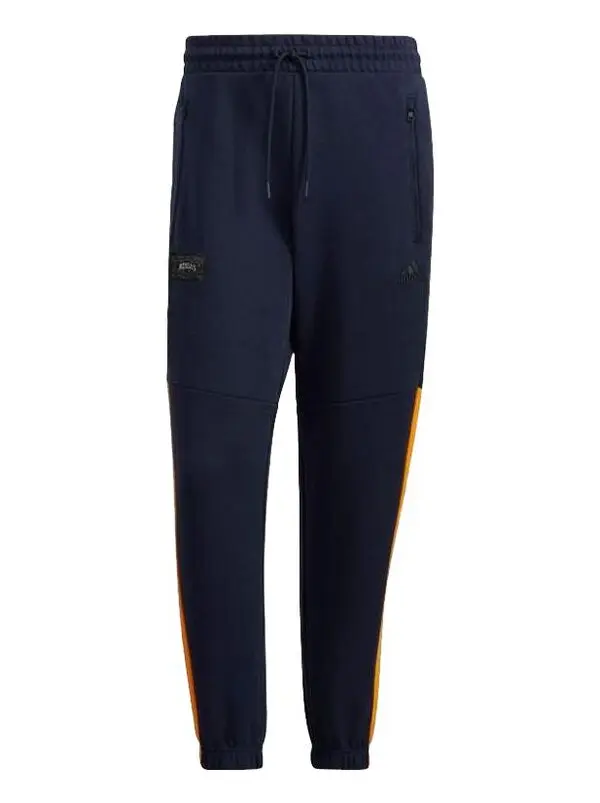 Adidas Printing Stripe Drawstring Zipper Side Bundle Feet Sports Pants/trousers/joggers Blue - Default Color