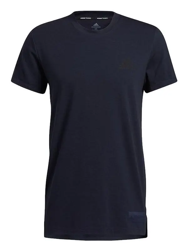 Adidas Stu Tech Tee Pure Color Training Sports Short-sleeved Blue - Legendary Blue