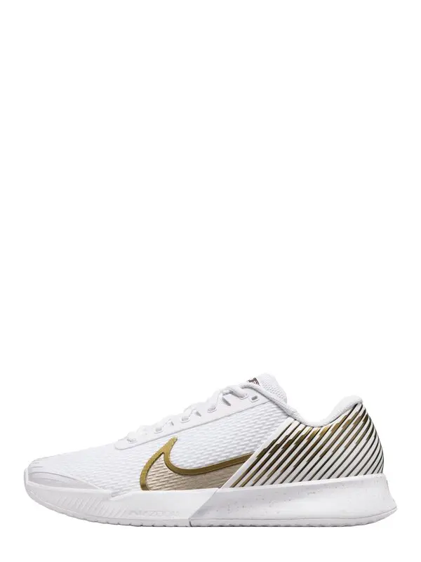 Nike Court Air Zoom Vapor Pro 2 Wimbledon Sneakers - White/metallic Gold Grain/grand Purple