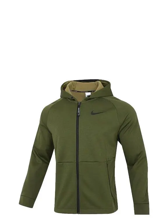 Nike Pro Therma-fit Fleece Hooded Jacket - Green