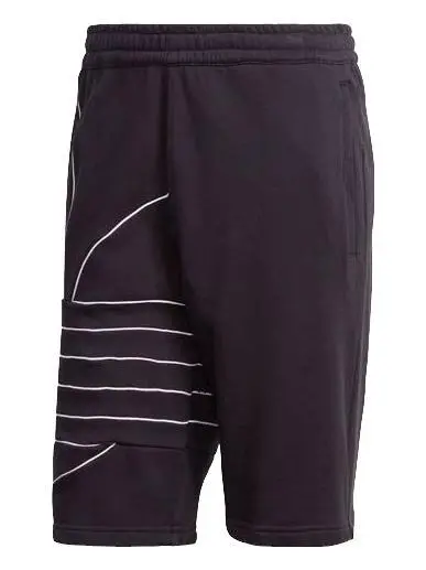 Adidas Originals Logo Print Sports Shorts - Black