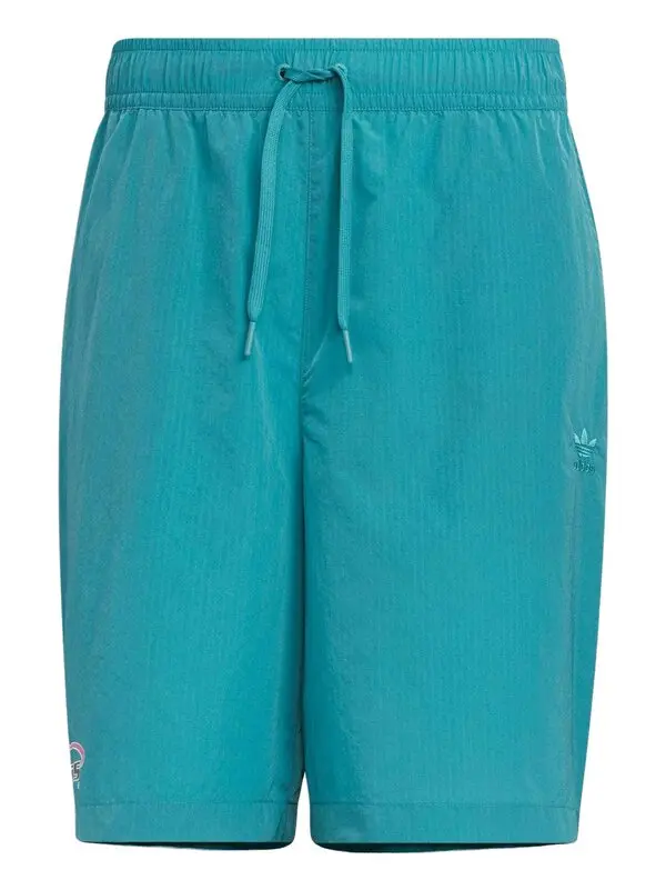 Adidas Originals Trefoil Logo Graphic Shorts - Blue