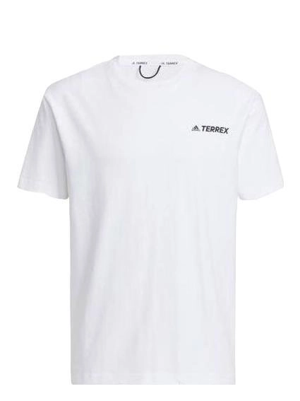 Adidas U Trx Logo T Outdoor Sports Short Sleeve White T-shirt - Default Color