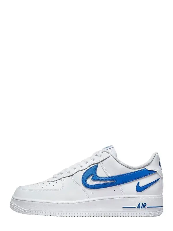 Nike Force 1 '07 "cut Out Swoosh Game Royal" Sneakers - White/blue
